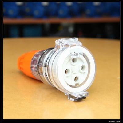 4 pin 3 phase extension socket 16A 50HZ 500v IP66 engine – Conon Powertech
